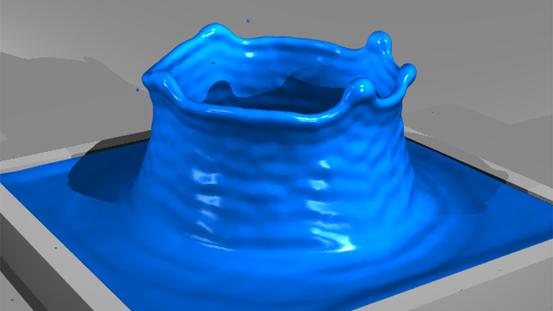 Enriching SPH Simulation by Approximate Capillary Waves | Huamin Wang